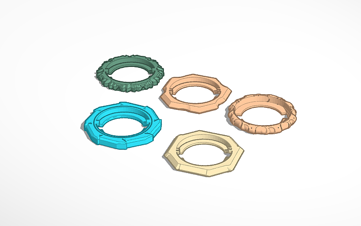 3D design disk frame - Tinkercad