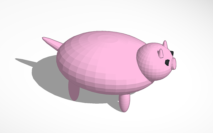 3D design Pig - Tinkercad
