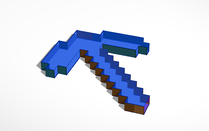 3D design Herobrine’s Pickaxe - Tinkercad