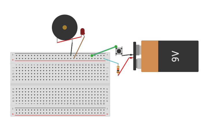 Circuit design Push Button - Tinkercad