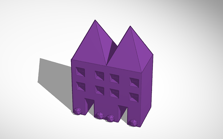 3D design Apartment Buildings - Tinkercad