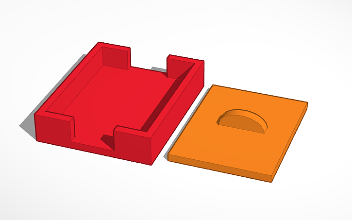 3D design MD monster deck card box | Tinkercad