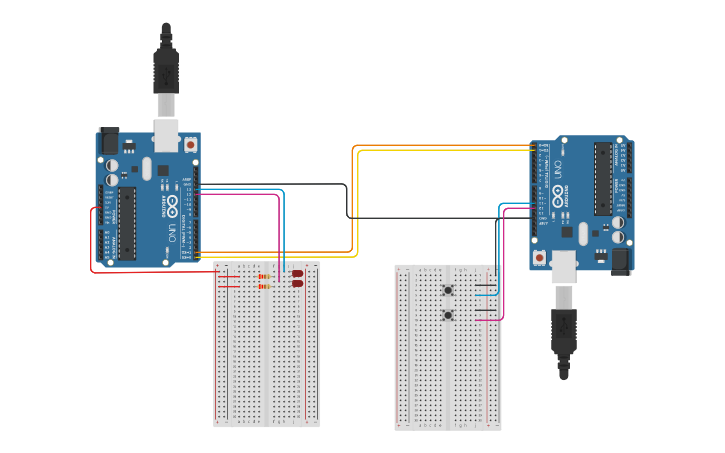 Circuit Design Comunicação Serial Entre Arduinos Botões Ifc Tinkercad