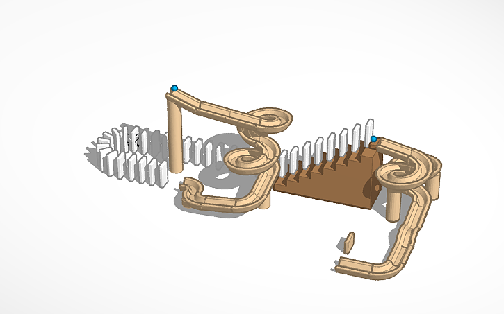 3D design marble run - Tinkercad