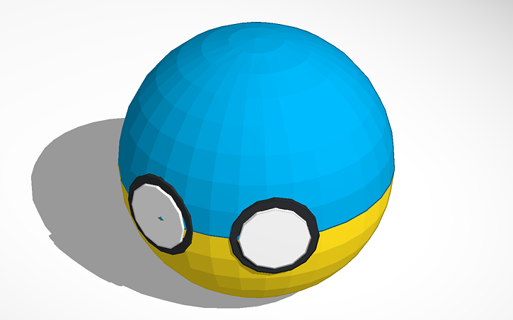3D design Ukraine (PolandBall) - Tinkercad