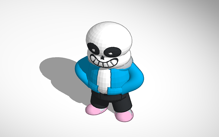 3D design Sans (Undertale) - Tinkercad