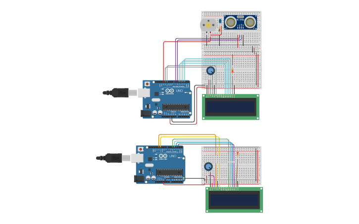 Circuit design Control de flujo - Tinkercad