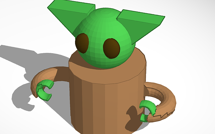 3D design grogu | Tinkercad