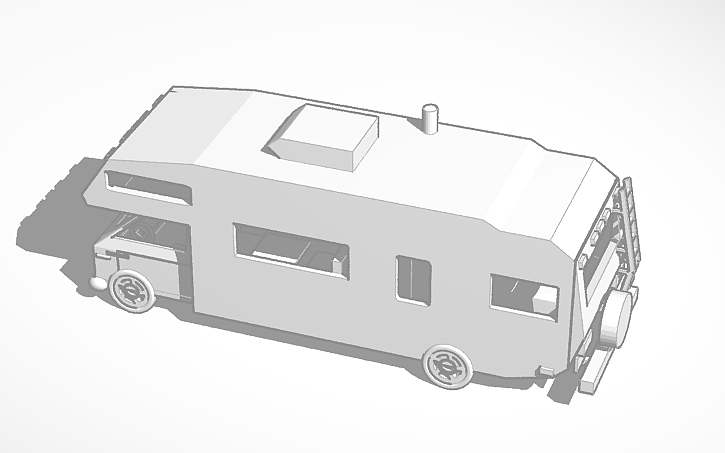 3D design 1987 Fleetwood Tioga with Ford Econoline 350 front end ...