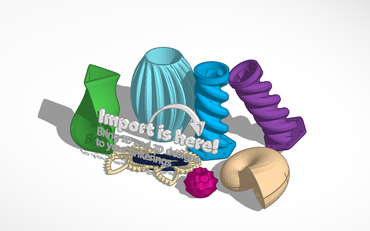 3D design Import launch | Tinkercad