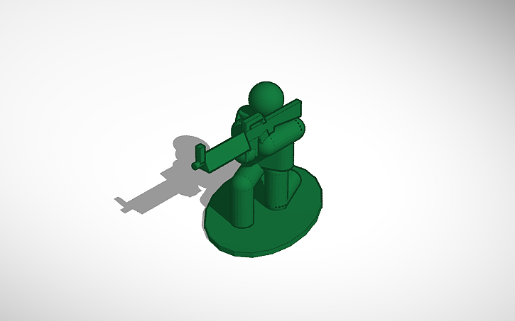 3D design toy soldier - Tinkercad