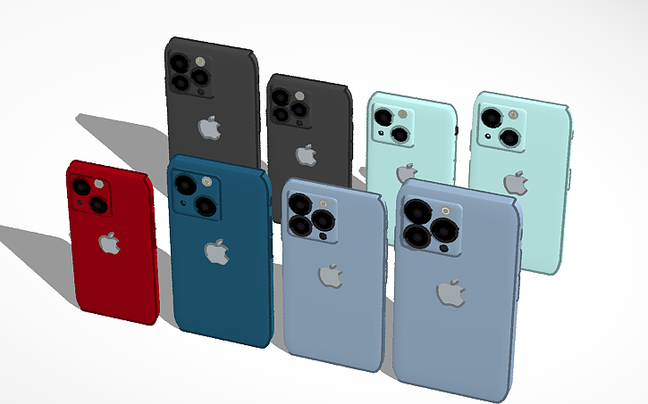 3D design iPhone 13-14 All Models - Tinkercad