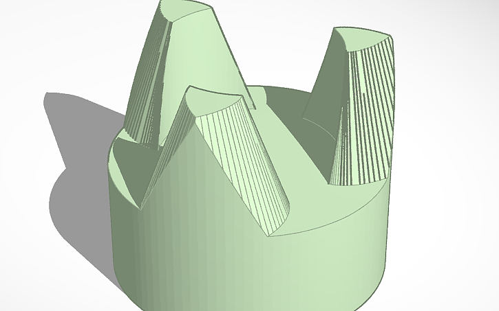3D design crown gear 3T | Tinkercad