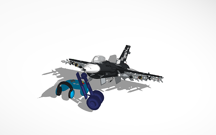 3D design remote control plane - Tinkercad