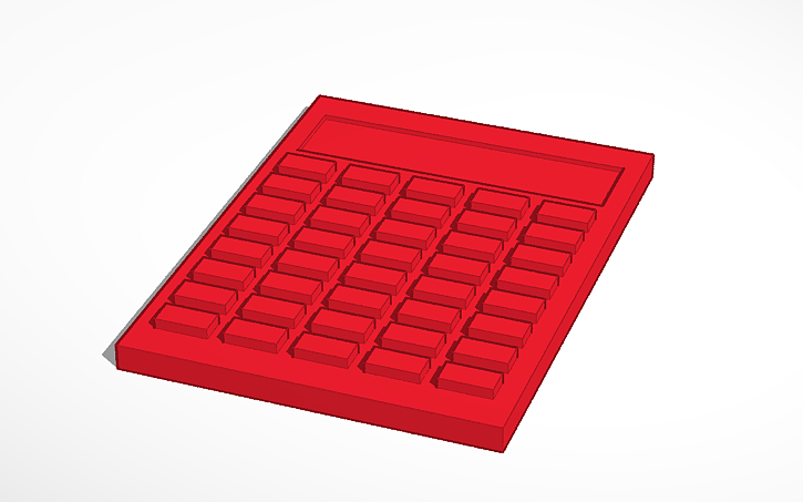 3d Design Scientific Calculator Tinkercad