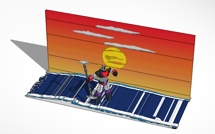 3d Design Ufo Robo Grendizer 32920 Tinkercad 