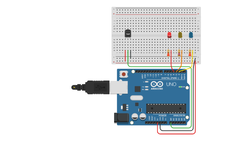 Circuit design _U24 Temperature Sensor with LED level indicators ...