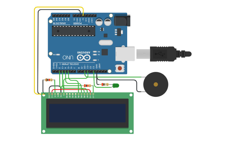 Circuit design DETECTOR SISMO - Tinkercad