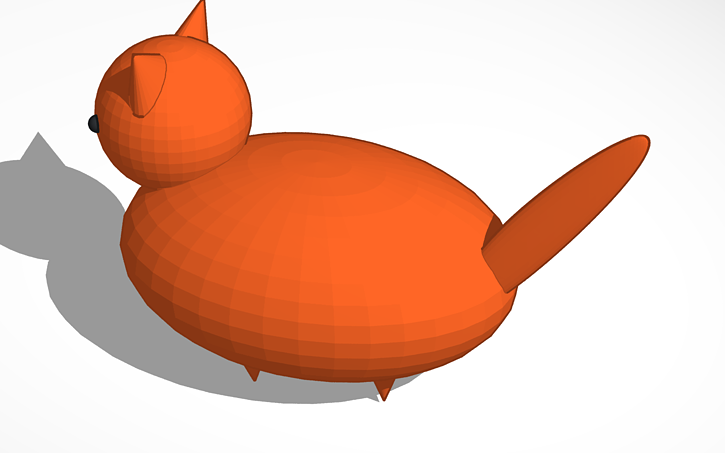 3D design cat thing | Tinkercad