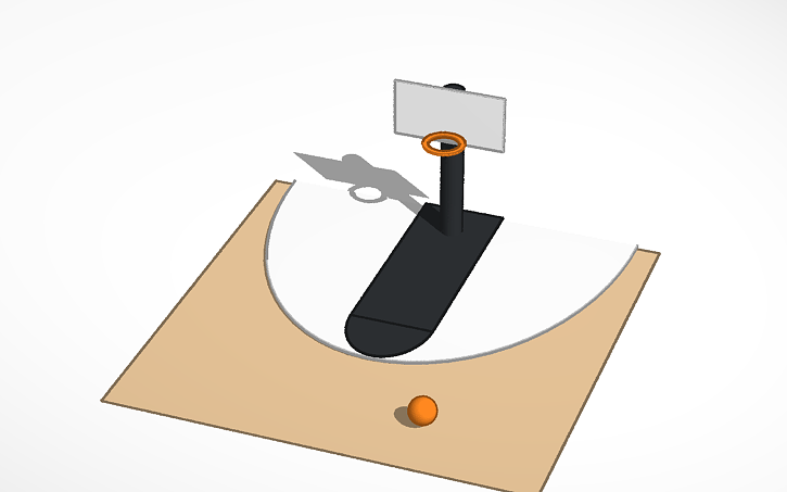 3D design Basketball hoop - Tinkercad