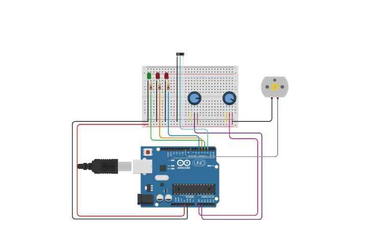 Circuit design Rollover Detection system | Tinkercad