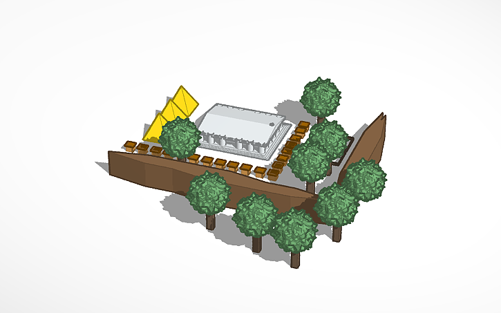 3D design Neolithic Village - Tinkercad