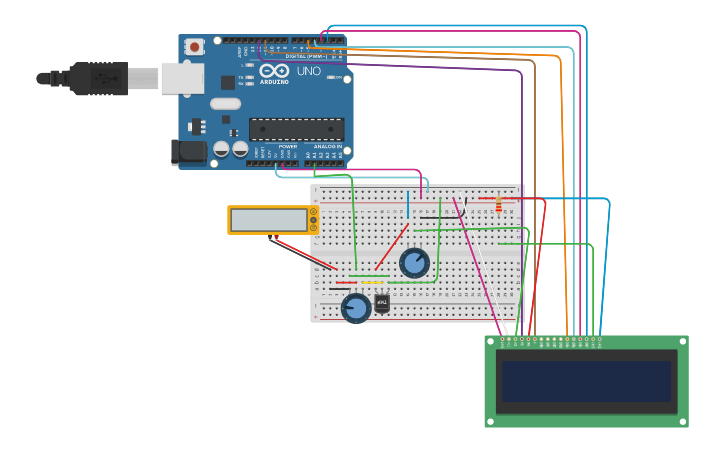 Circuit design arduino ejercico individual | Tinkercad