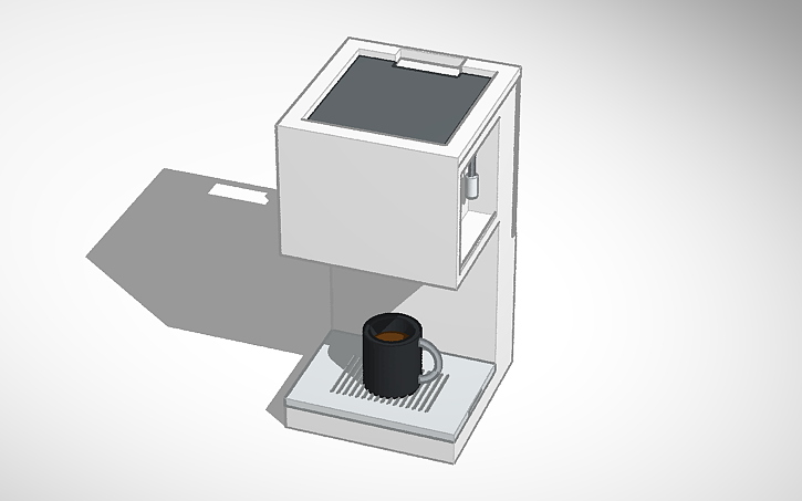 3D design Coffee Machine - Tinkercad