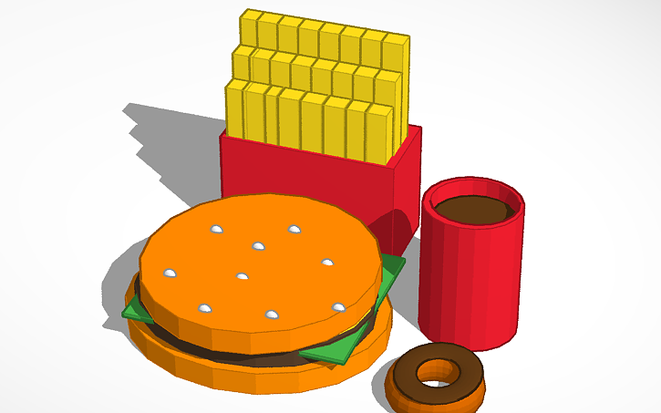 3D design Food - Tinkercad