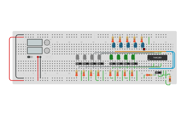 Circuit Design 4 Bit Adder With 7 Segment Tinkercad