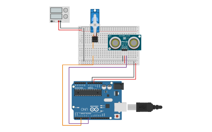 Circuit design PID - Tinkercad