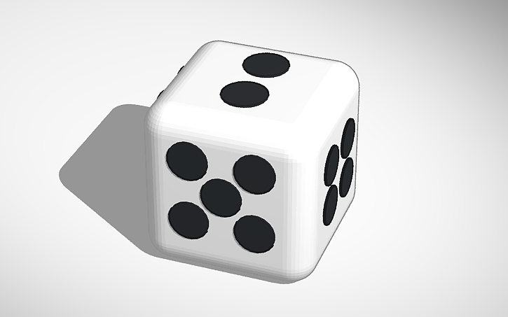 3D design Dice - Tinkercad