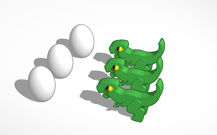 3D design dinosaurs - Tinkercad