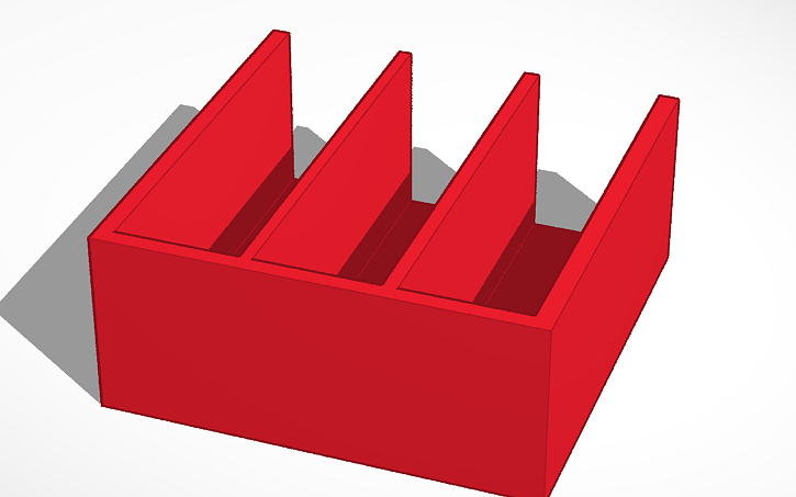 3D design Silverware holder - Tinkercad