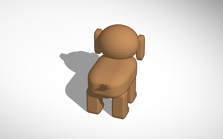3D design dog - Tinkercad