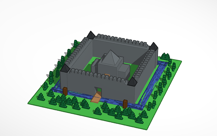 3D design castle | Tinkercad