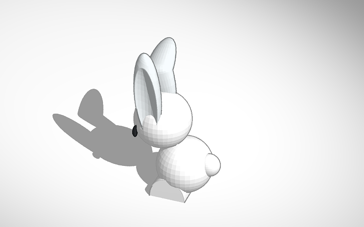 3D design bunny - Tinkercad