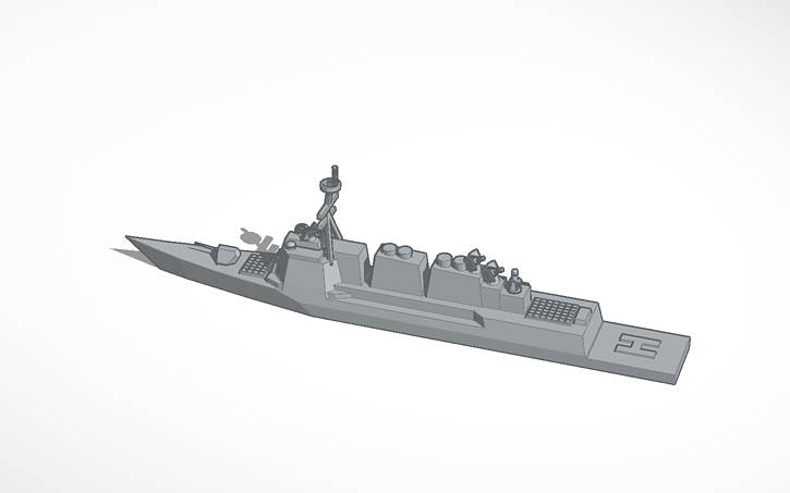 3D design USS Nathan James - Tinkercad