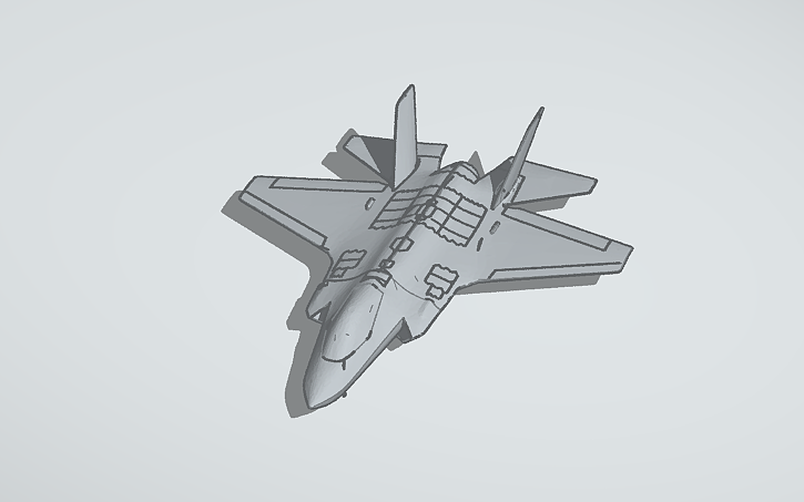 3D design F-35 - Tinkercad