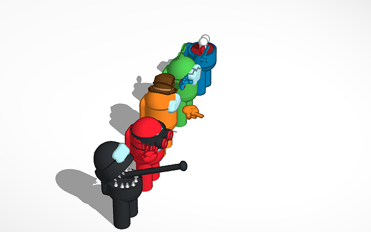 3D design Among us characters - Tinkercad