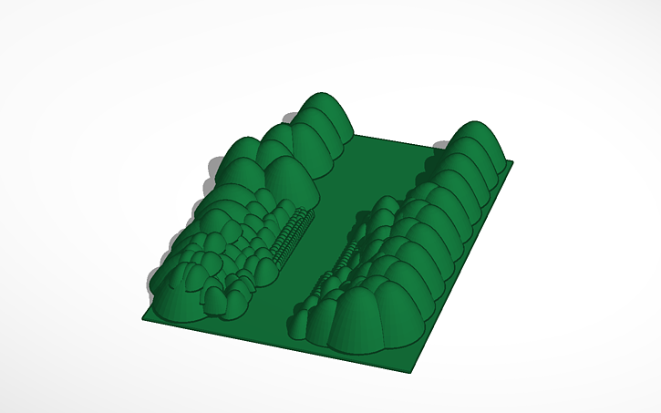 3D design terrain river mountains | Tinkercad