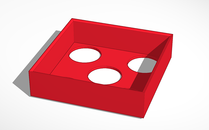 3D design Coin Sorter Quarter Tray - Tinkercad