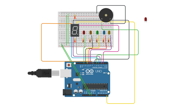 Circuit design DELAY - Tinkercad