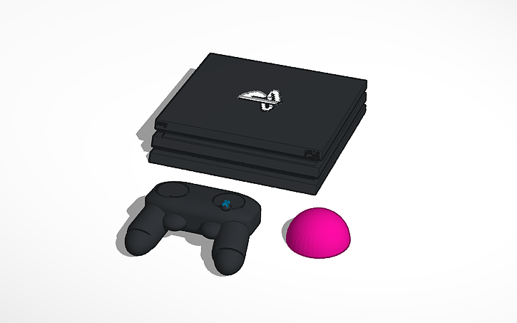 3D design ps4 pro - Tinkercad