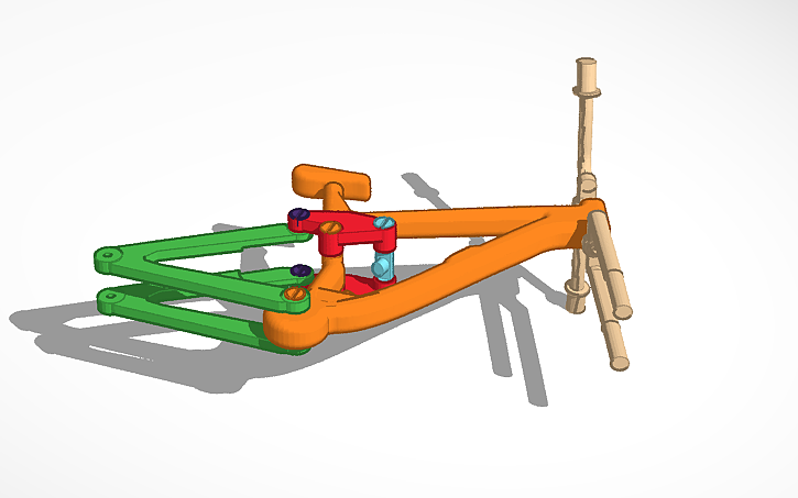 3D design Trail Inspired Full Suspension Mountain Bike - Tinkercad