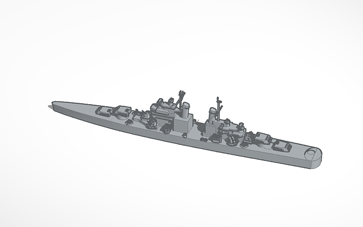 3D design Cleveland Class - Tinkercad