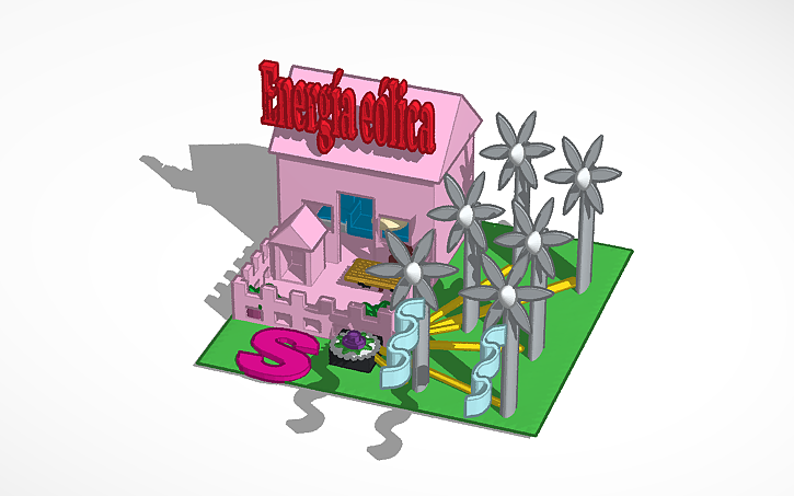 3D design energia eolica - Tinkercad