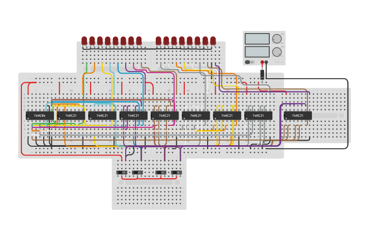 Circuit Design 416 Decoderbinary To Hexadecimal Decoder For 4 Input Tinkercad