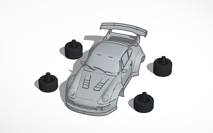 3D design Porsche 911 GT3 RS - Tinkercad