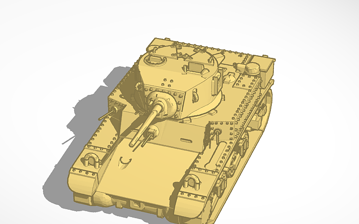 3D design M3A1 Stuart - Tinkercad